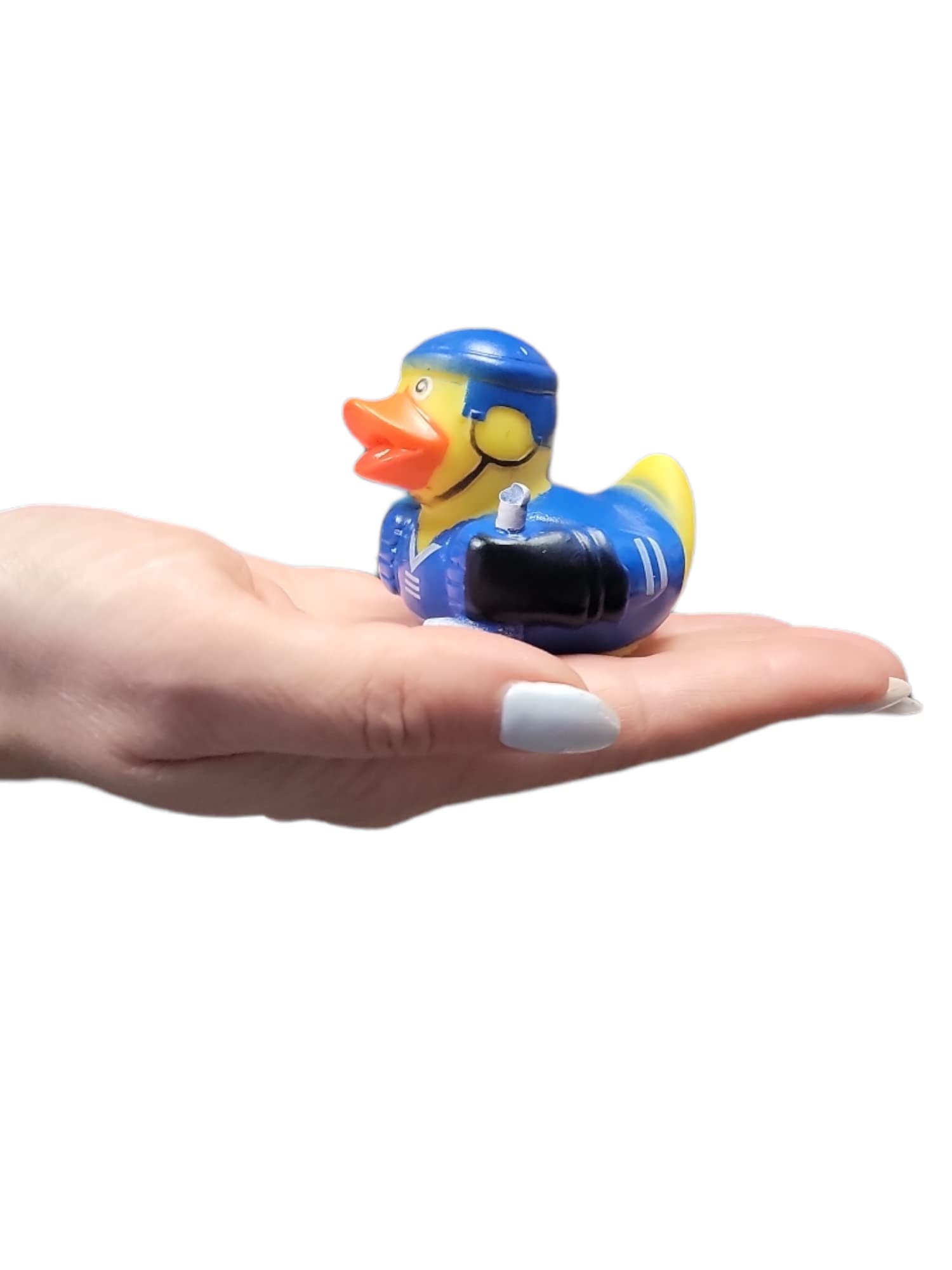 Cool Sport Themed Rubber Ducks (2") (12 Pack) Cute Duckies Bath Tub Pool Toys. (Hockey)