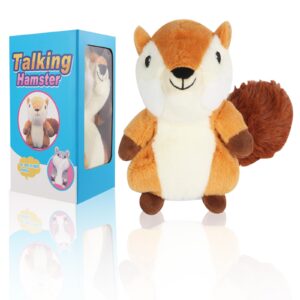 xyh talking hamster repeats what you say,toddler toys, electronic pet talking plush toy, ideal for kids, also best gift of christmas.