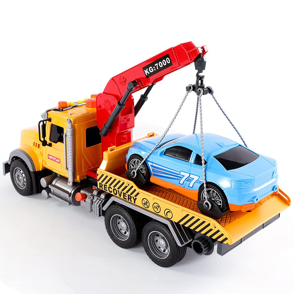 LLWEIT Rescue Tow Truck Toy Large,1/18 Boy Toy for Age 4 + Year Old,15"