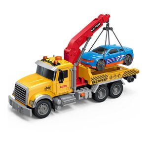 llweit rescue tow truck toy large,1/18 boy toy for age 4 + year old,15"