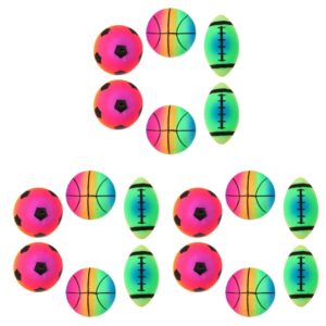 besportble 6 sets children's inflatable ball basketball toys kids playset toy for kids soccer toy toy's for kids children's toys kidcraft playset children toys kid toy football pvc multicolor