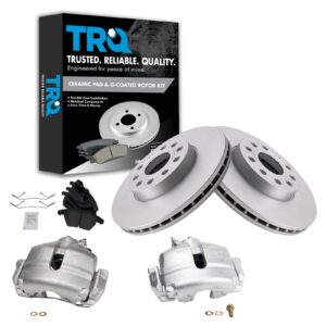 trq front brake calipers ceramic pads rotors compatible with beetle golf jetta rabbit