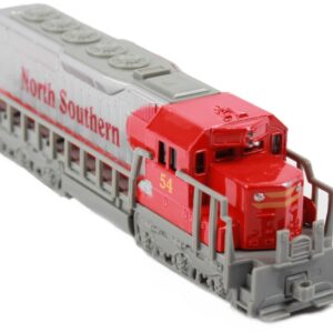 Diecast 7" Freight Locomotive - Pullback Action (Red)