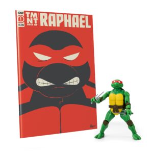 the loyal subjects teenage mutant ninja turtles best of raphael 100-page comic book & raphael bst axn 5-inch action figure set