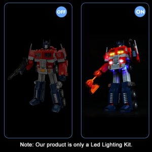 VONADO LED Light Kit Compatible with Lego Optimus Prime 10302, DIY Lighting Compatible with Lego Transformers Figure Set (NO Lego Model), Creative Decor Lego Lights (ONLY Lights)