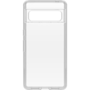 otterbox google pixel 7 pro symmetry series case - clear, ultra-sleek, wireless charging compatible, raised edges protect camera & screen