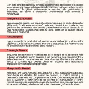 Inteligencia Emocional: 4 Libros en 1: La Guía Completa Para Aprender Autodisciplina, Inteligencia Emocional, Psicología Oscura y Manipulación. Domina ... Las Creencias Negativas. (Spanish Edition)