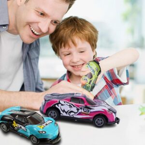 8PCS Stunt Toy Cars, 2022 Upgrade Children's Stunt Alloy Toy Car, Pull Back Catapult Stunt Toy Car, Creativity 360 Degree Jumping Flip Stunt Toy Cars Mini Model Cars for 3-6 Year Kids Boys