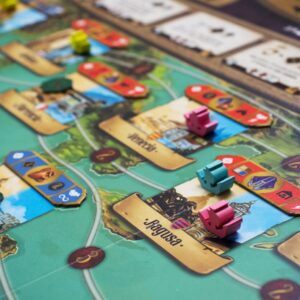 Sabika Board Game - Trade Route Building Strategy Game, Medieval Construction Game, Family Game for Kids and Adults, Ages 14+, 1-4 Players, 60-120 Minute Playtime, Made by Ludonova