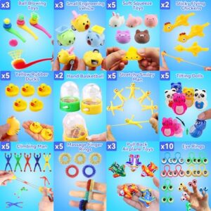 125 Pack Fidget Toys Assortment for Kids 4-8-12,Stress&Anxiety Relief Toys for Party Favors,Treasure Box Fillers,Classroom Prizes Rewards,Carnival,Pinata Stuffers