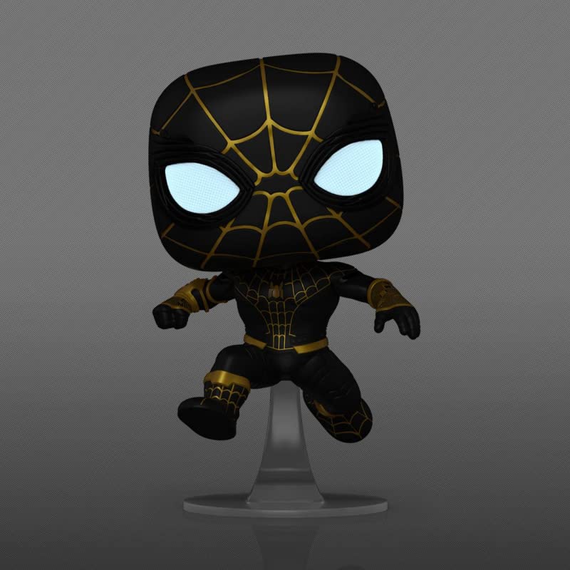 Funko Pop Spiderman No Way Home (Masked) GITD Chase Figure (AAA Anime Exclusive) Black