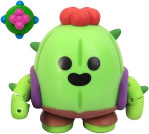 p.m.i. brawl stars action figure | spike cactus figure | 4.5-inch-tall collectibles | brawl stars toy figurine| ofically licensed toys, supercell, gift for video gamer - articulated figure