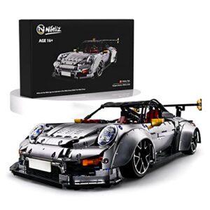 nifeliz sports car 977, gtz rs racing model toy, collectible building kit for adults (3,389 pieces)