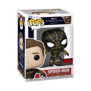 funko pop spiderman no way home (masked) gitd chase figure (aaa anime exclusive) black