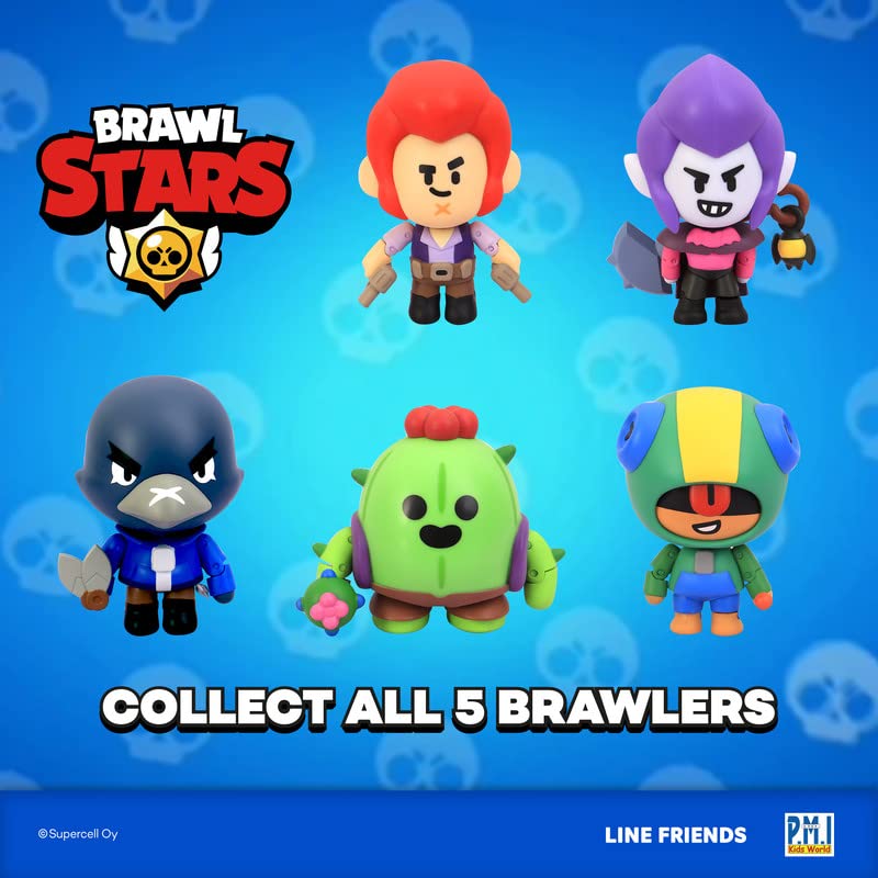 P.M.I. Brawl Stars Action Figure | Crow Figure | 4.5-Inch-Tall Collectibles | Brawl Stars Toy Figurine| Ofically Licensed Toys, Supercell, Gift for Video Gamer - Articulated Figure