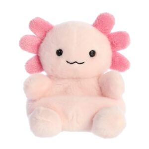 aurora® adorable palm pals™ ax axolotl™ stuffed animal - pocket-sized play - collectable fun - pink 5 inches