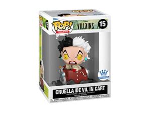 funko pop! disney villains trains cruella de vil in cart shop exclusive