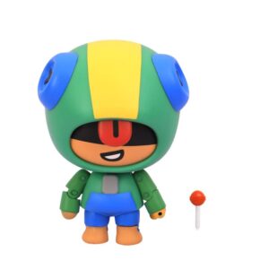 p.m.i. brawl stars 4.5" leon with lollipop action figure - officially licensed, articulated, gift for gamers