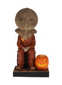 royal bobbles trick 'r treat sam sitting collectible bobblehead statue