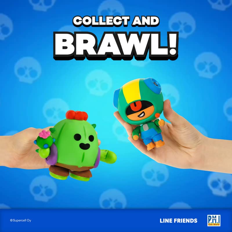 P.M.I. Brawl Stars 4.5" Leon with Lollipop Action Figure - Officially Licensed, Articulated, Gift for Gamers