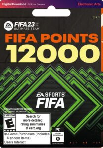 fifa 23: 12000 ultimate team points 99.99 usd - pc [online game code]