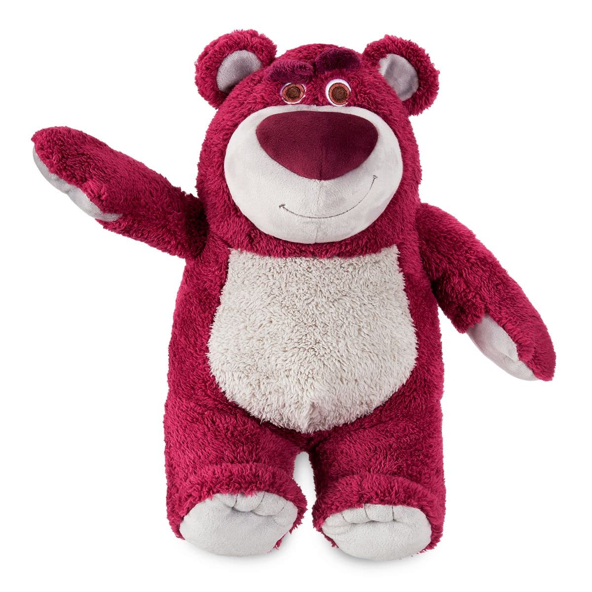 Disney Store Official Lotso Medium Soft Toy for Kids, Cuddly Character with Fuzzy Texture and Embroidered Details, Strawberry Scent, Plushy Suitable for All Ages.