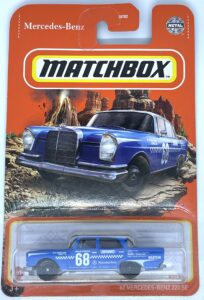 matchbox - '62 mercedes-benz 220 se - blue - 43/100