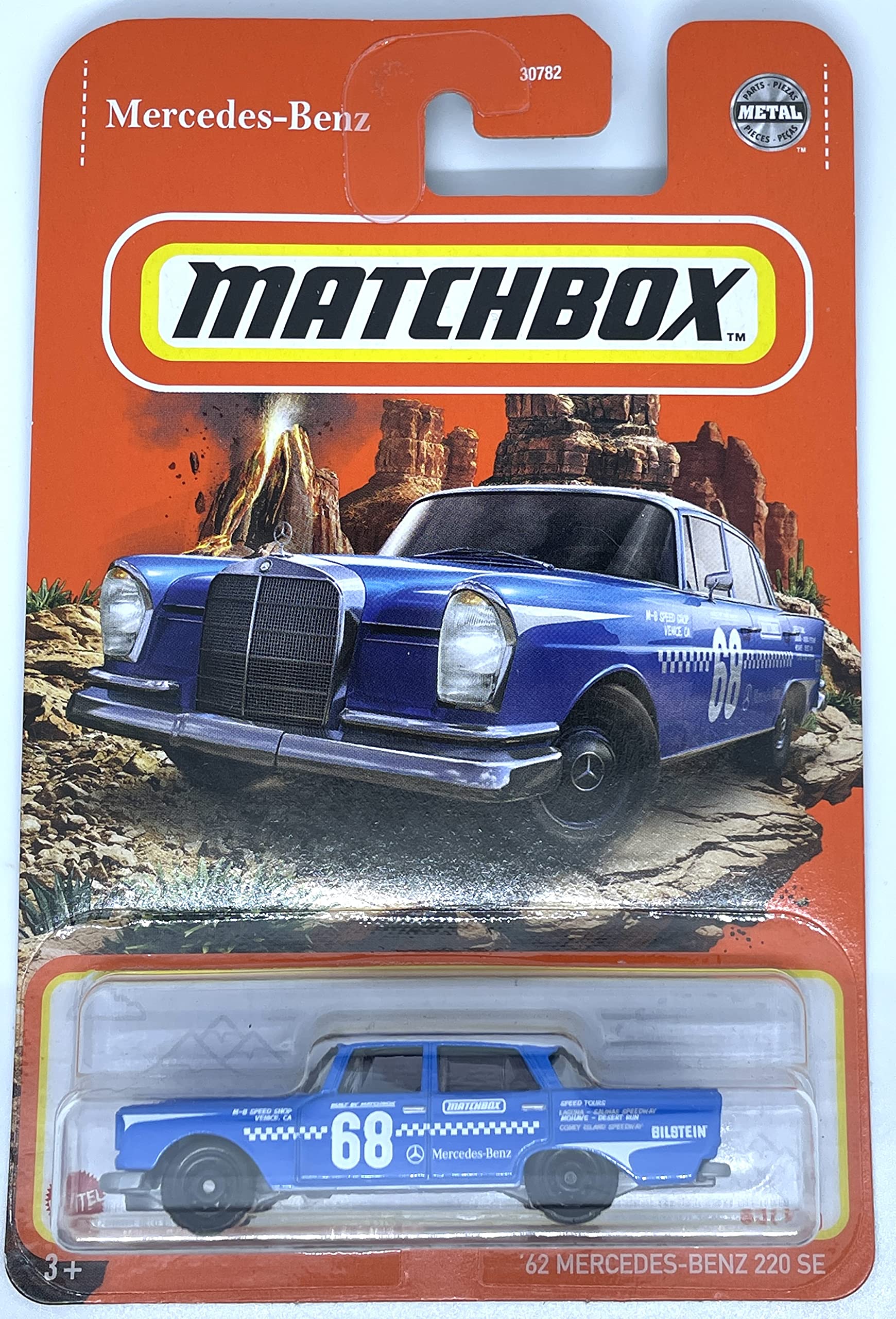 Matchbox - '62 Mercedes-Benz 220 SE - Blue - 43/100