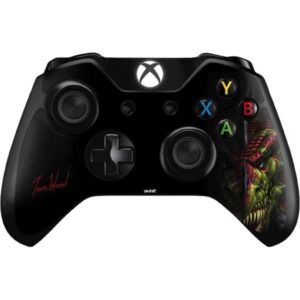 skinit decal gaming skin compatible with xbox one controller - officially licensed tate and co. lair of shadows dragon design