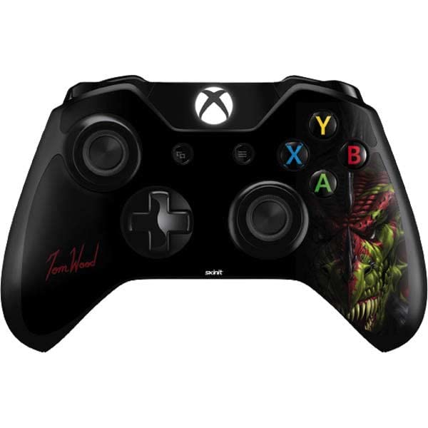 Skinit Decal Gaming Skin Compatible with Xbox One Controller - Officially Licensed Tate and Co. Lair of Shadows Dragon Design