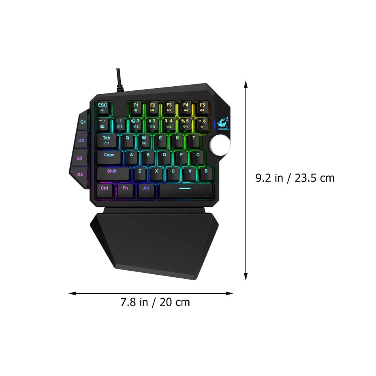 SOLUSTRE 2pcs gaming keyboard one LED keyboard right hand keyboard wired number pad for laptop 1 handed keyboard Electronic Keyboard mechanical keyboards Wired USB Keyboard abs Saders small