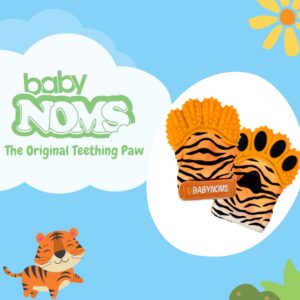 BABYNOMS ® Teething Mitten | Orange Tiger Teething Paw