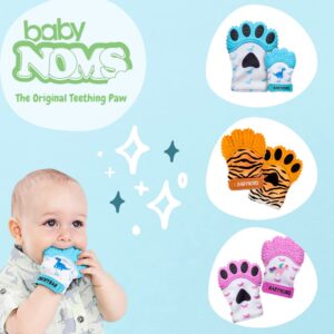 BABYNOMS ® Teething Mitten | Orange Tiger Teething Paw