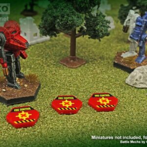 LITKO Mecha Damage Effects Token Set | Compatible with BattleTech (Weapons Fire Control)