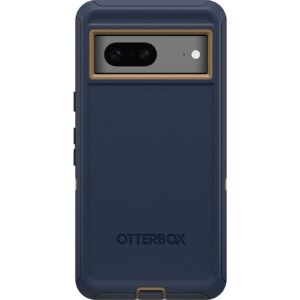 otterbox google pixel 7 defender series case - blue suede shoes, rugged & durable, with port protection, includes holster clip kickstand