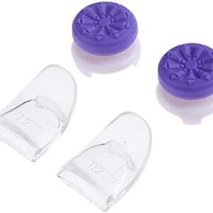 L2 R2 Trigger Extenders Buttons Thumbstick Caps Joystick Cover for PS4 Controller Game Protector Caps - Purple