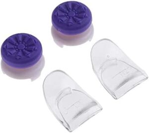 l2 r2 trigger extenders buttons thumbstick caps joystick cover for ps4 controller game protector caps - purple