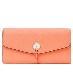 Kate Spade NY Marti Large Leather Slim Flap Wallet in Melon Ball