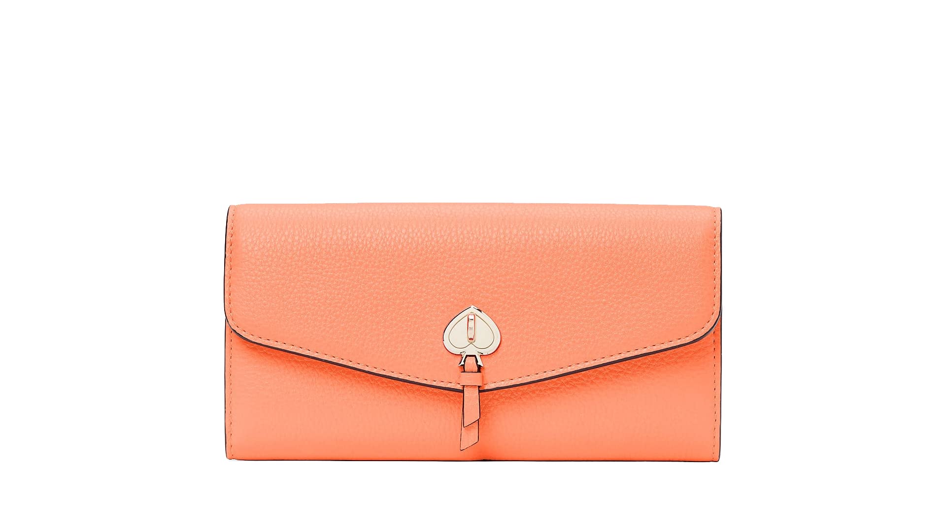 Kate Spade NY Marti Large Leather Slim Flap Wallet in Melon Ball