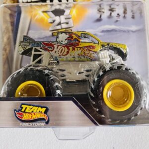 Hot Wheels Monster Jam 25 ~ Special Holiday Edition - Firestorm ~ Giant Wheels ~ Die-Cast Metal Body