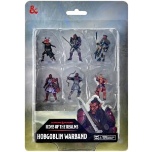 dungeons & dragons d&d icons of the realms: hobgoblin warband - 6 pre-painted figures, miniatures, rpg