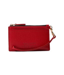 marc jacobs the top zip wristlet wallet true red one size