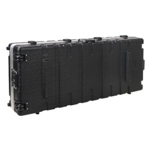 Sound Town Lightweight 61-Note Keyboard Case, ATA Flight Case with TSA Approved Locking Latches, Customizable Interior, Recessed Wheels (STKBC-61)