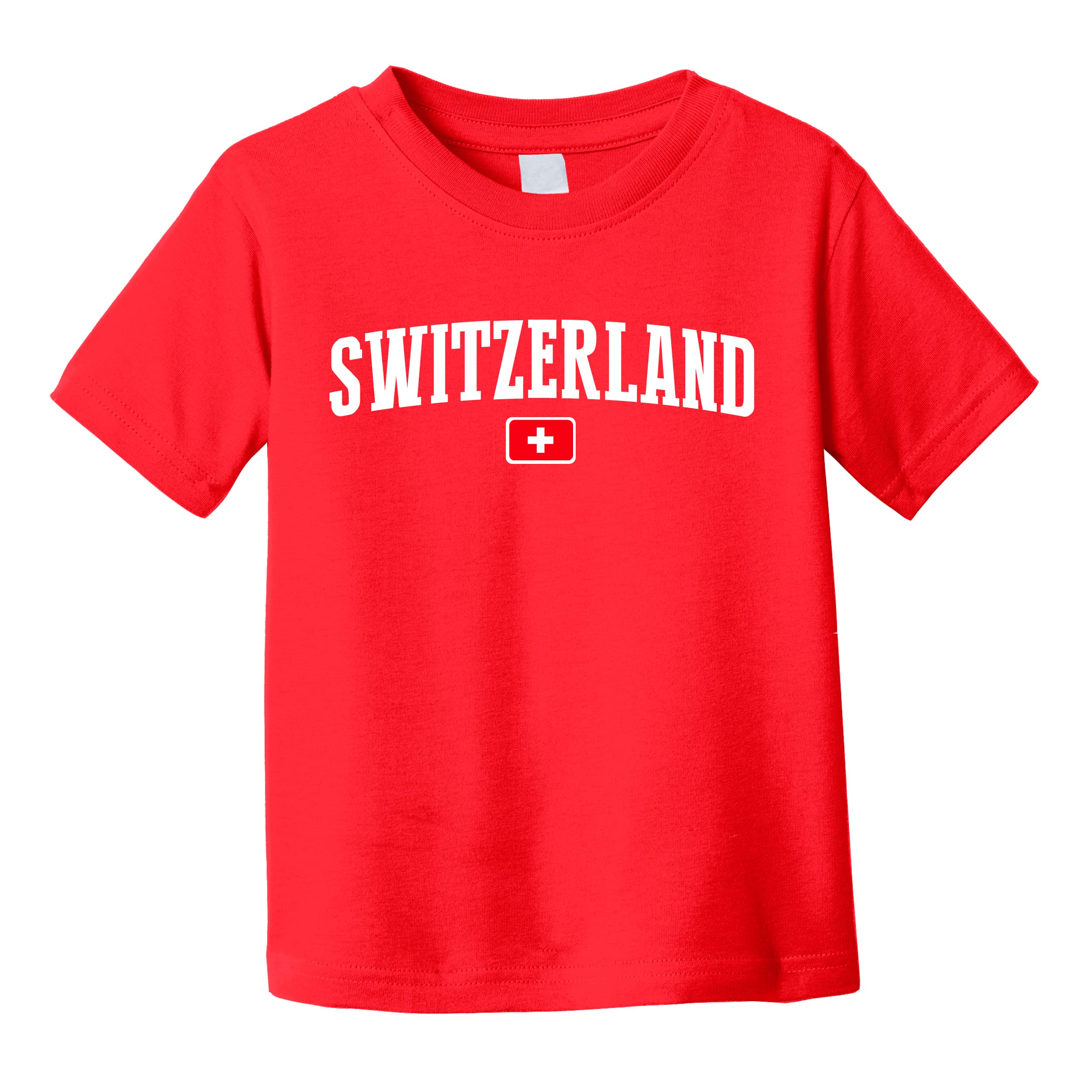 Switzerland toddler soccer T-shirt national team for world cup 2022 boys girls kids Swiss