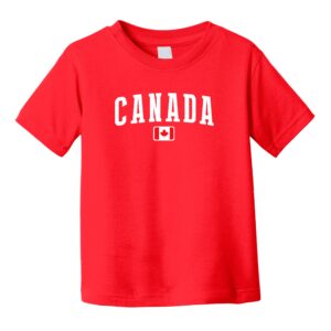 canada toddler soccer t-shirt national team for boys girls kids canadian