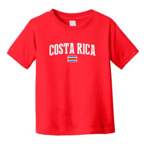 costa rica toddler soccer t-shirt national team for boys girls kids costa rican