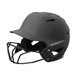 evoshield xvt™ 2.0 matte batting helmet with facemask - charcoal, medium/large