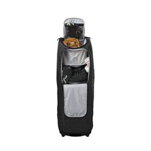 EvoShield Tone Set Wheeled Baseball Bag - Black