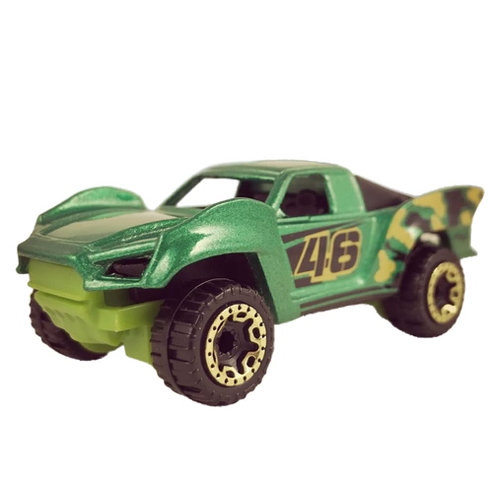 Hot Wheels Camouflage Truck Series - DWF46 ~ Metallic Green Baja 46 Truck ~ 7/8