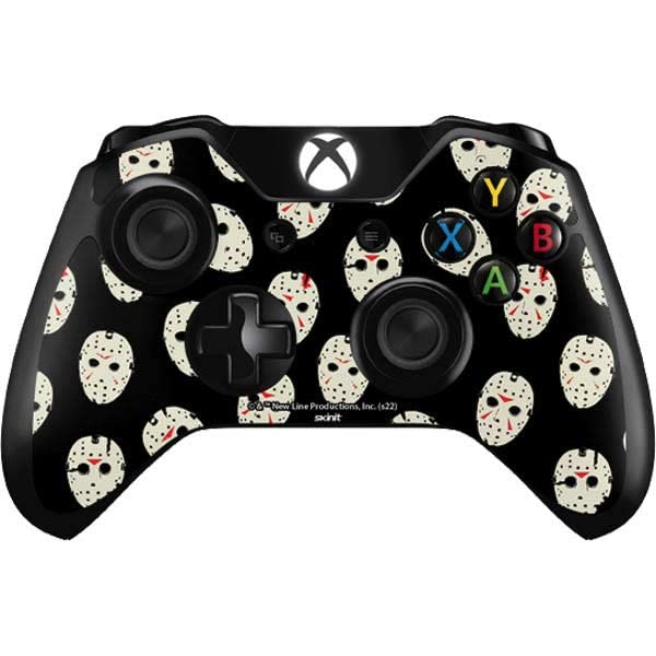 Skinit Decal Gaming Skin Compatible with Xbox One Controller - Officially Licensed Warner Bros Jason Voorhees Pattern Design